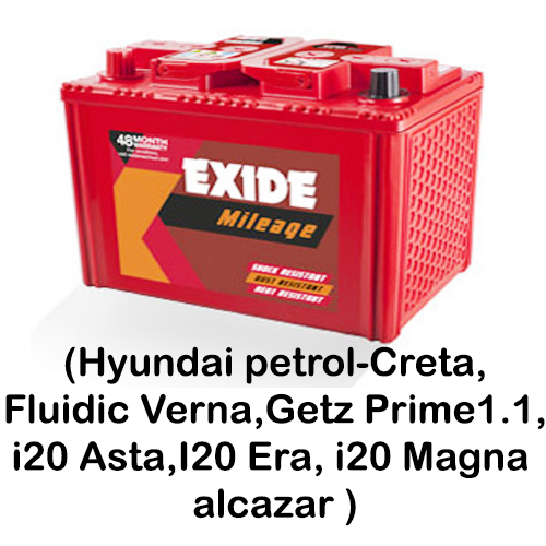 Exide Mileage Red MRED45D21LBH 45Ah (Warranty : (30F+25P) – 55 Months ...